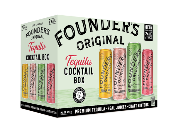 TEQUILA COCKTAIL BOX 8 PACK // 3UNITS PER CASE 355ML - Founder's Original